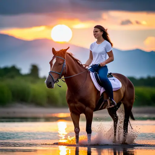A Summers Delight Horseback Riding On The Beach